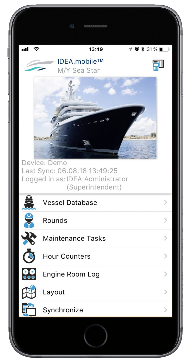 IDEA goes mobile - IDEA Data Solutions - Yacht Maintenance and Management Software